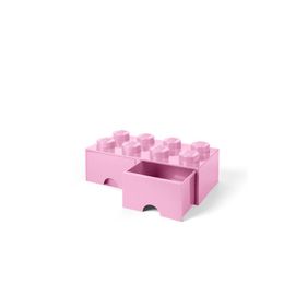 Lego Schublade 8 Noppen, 2 Schubladen, hell rosa *DEMO*