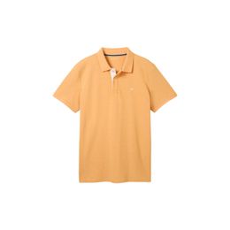 Tom Tailor Herren Basic Poloshirt, orange, Uni, Gr. XXL