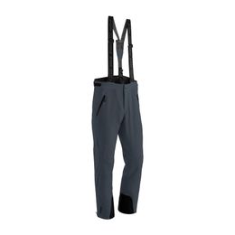 Skihose Maier Sports "Copper slim" Gr. 26, Kurzgrößen, grau Herren Hosen Schneehose mit Hosenträgern, windwasserdicht, Slim Fit