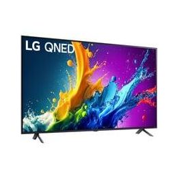 LG 75QNED80T6A, LED-Fernseher 189 cm (75 Zoll), schwarz, UltraHD/4K, QNED, WLAN, LAN, Bluetooth, HDR10, Triple-Tuner