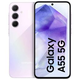 Samsung Galaxy A55 5G 5G Smartphone 256 GB 16.8 cm (6.6 Zoll) Lilac Purple Android™ 14 Hybrid-Slot