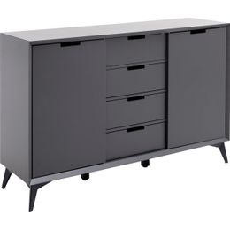 Highboard MCA furniture "Netanja" Sideboards Gr. B/H/T: 137 cm x 92 cm x 40 cm, grau (grau matt) Breite ca. 137 cm