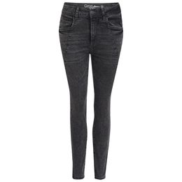 Gina Damen Skinny-Jeans mit Ziernähten