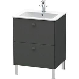 Duravit Brioso Waschtischunterbau stehend 62,0 x 47,9 cm, mit 2 Auszüge, inkl. Siphonausschnitt und Schürze, für Waschtisch ME by Starck 233663