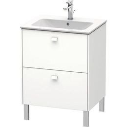 Duravit Brioso Waschtischunterbau stehend 62,0 x 47,9 cm, mit 2 Auszüge, inkl. Siphonausschnitt und Schürze, für Waschtisch ME by Starck 233663