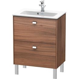 Duravit Brioso Waschtischunterbau stehend Compact 62,0 x 38,9 cm, 2 Auszüge, inkl. Siphonausschnitt und Schürze, für Waschtisch ME by Starck 234263