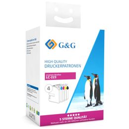 G&G G&G Tinten-Multipack color + schwarz, 550 seiten