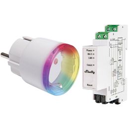 Shelly Energiekosten-Messbundle, WLAN-Stromz&auml;hler Pro 3EM + WLAN-Steckdose Plus Plug S