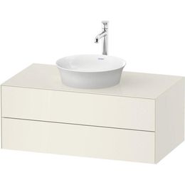 Duravit White Tulip, Waschtischunterbau wandhängend, Breite 1000 x Tiefe 550mm, mit 2 Schubkästen, mit Tip-on Technik, WT49860