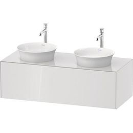 Duravit White Tulip, Waschtischunterbau wandhängend, Breite 1300 x Tiefe 550mm, mit 1x Auszug, mit Tip-on Technik, WT4978B