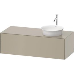 Duravit White Tulip, Waschtischunterbau wandhängend, Breite 1300 x Tiefe 550mm, mit 1x Auszug, mit Tip-on Technik, WT4977R