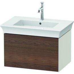 Duravit White Tulip, Waschtischunterbau wandhängend, Breite 684 x Tiefe 458mm, mit 1x Auszug, mit Tip-on Technik, WT42410