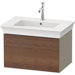 Duravit White Tulip, Waschtischunterbau wandhängend, Breite 684 x Tiefe 458mm, mit 1x Auszug, mit Tip-on Technik, WT42410