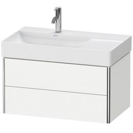 Duravit XSquare Waschtischunterbau wandhängend 78,4x46,0 cm, 2 Schubkästen, für Waschtisch DuraSquare 234880 Becken links