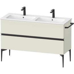 Duravit Sivida Waschtischunterbau, 2 Schubkästen, Griffleiste Diamantschwarz Matt, 1280x477x591mm, zu ME by Starck, SV46470BD