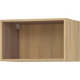 Hängeschrank KOCHSTATION ""KS-Scafa"" Schränke Gr. B/H/T: 50 cm x 30 cm x 37 cm, braun (bergeiche) in meheren Breiten, Höhe 30 cm, wahlweise Türschlag rechts oder links