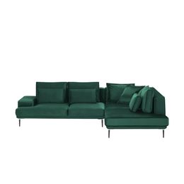 switch Ecksofa Livio ¦ grün ¦ Maße (cm): B: 293 H: 90 T: 225