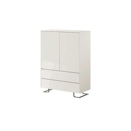 JOOP! Highboard Gloss 007 ¦ grau ¦ Maße (cm): B: 92,5 H: 126,7 T: 42