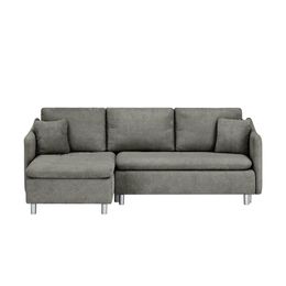 Smart Ecksofa ausziehbar Bonamie ¦ grau ¦ Maße (cm): B: 225 H: 87 T: