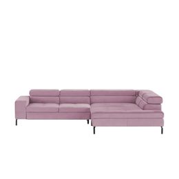 Gallery M Ecksofa Felicia Due ¦ rosa/pink ¦ Maße (cm): B: 309 H: 72