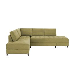 Smart Ecksofa Carla ¦ grün ¦ Maße (cm): B: 291 H: 88 T: 222