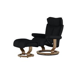 stressless Relaxsessel mit Hocker Leder Magic S ¦ schwarz ¦ Maße (cm)