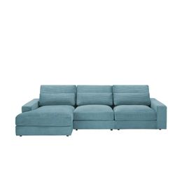 Höffner Ecksofa Branna ¦ türkis/petrol ¦ Maße (cm): B: 322 H: 88 T: 164