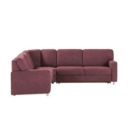 Smart Ecksofa Valencia ¦ rot ¦ Maße (cm): B: 266 H: 90 T: 236