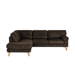 Smart Ecksofa Tine ¦ braun ¦ Maße (cm): B: 262 H: 82 T: 220