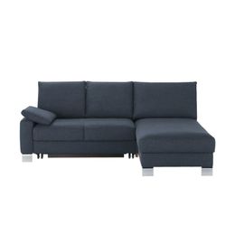 Höffner Ecksofa Fürth ¦ blau ¦ Maße (cm): B: 218 H: 90 T: 180