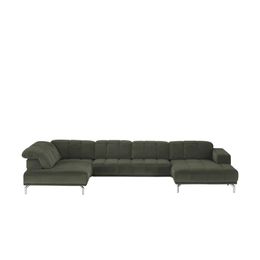 Lounge Collection Wohnlandschaft Sarina ¦ grün ¦ Maße (cm): B: 383 H