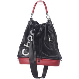 O bag Damen Handtasche, schwarz, Gr.