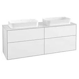 Villeroy & Boch Villeroy und Boch Finion Waschtischunterschrank G31100GF 160x60,3cm, Emotion, Abdeckplatte white matt, Glossy white lacquer