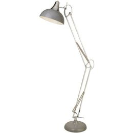 Licht-Erlebnisse Stehlampe Metall E27 170 cm hoch Grau