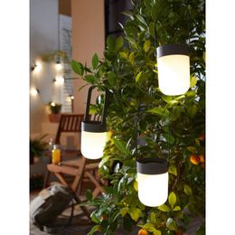 Frank Flechtwaren LED-Lampe 'Outdoor' Garten Licht, Tischdeko, leuchtende LED,zum Hängen,dekorativ FF-223103