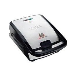 Tefal Snack Collection Set SW854D, Sandwichmaker edelstahl/schwarz, 700 Watt, mit 4 Platten-Sets