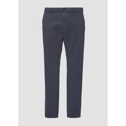 s.Oliver - Regular Fit: Strukturierte Chino aus Baumwollstretch, Herren, blau, Größe 33/32