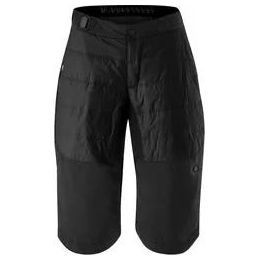 Fahrradhose Gonso "TRAIL SHORTS PRIMALOFT W" Gr. 40, Normalgrößen, schwarz Damen Hosen Primaloft-Radhose, MTB-Shorts ohne Sitzpolster, verstellbarer Bund