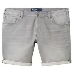 Tom Tailor Herren Plus Size - Jeansshorts, grau, Uni, Gr. 46