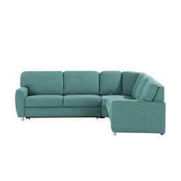 Smart Ecksofa Valencia ¦ türkis/petrol ¦ Maße (cm): B: 270 H: 90 T: