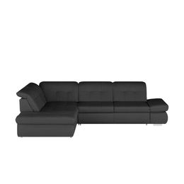 Lounge Collection Ecksofa Leder Spencer ¦ schwarz ¦ Maße (cm): B: 32