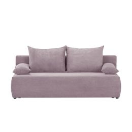 Höffner Schlafsofa Libia ¦ rosa/pink ¦ Maße (cm): B: 200 H: 90 T: 91