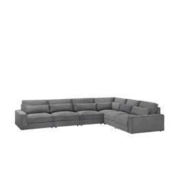 Höffner Ecksofa Branna ¦ grau ¦ Maße (cm): B: 412 H: 88 T: 322