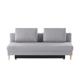 Höffner Schlafsofa mit Schlaffunktion Genua ¦ grau ¦ Maße (cm): B: 205 H: 89