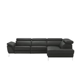 U.N.O uno Ecksofa Leder Dallas ¦ schwarz ¦ Maße (cm): B: 283 H: 74 T: 228