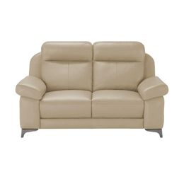 Wohnwert Sofa 2-sitzig aus Echtleder Arianna ¦ beige ¦ Maße (cm): B: