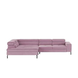 Gallery M Ecksofa Felicia Due ¦ rosa/pink ¦ Maße (cm): B: 309 H: 72