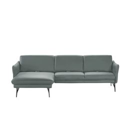 himolla Ecksofa Leder 1928 ¦ blau ¦ Maße (cm): B: 280 H: 83 T: 175