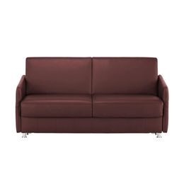 Höffner Schlafsofa München ¦ rot ¦ Maße (cm): B: 177 H: 84 T: 100