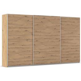 Schwebetürenschrank Rauch "Kleiderschrank Schrank Garderobe AGORDO mit Dekor- oder Hochglanzfront" Schränke Gr. B/H/T: 360 cm x 210 cm x 62 cm, 3 St., braun (eiche artisan) durchdachte Innenausstattung, in 4 Breiten und 2 Höhen MADE IN GERMANY